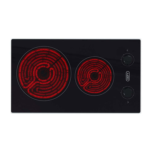 DEFY HOB 2 PLATE DOMINO V/CERAMIC CP – Tiekams Expert